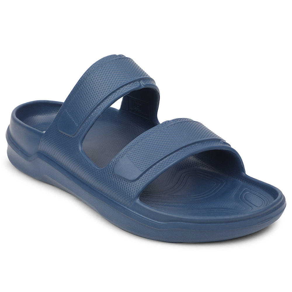 Buy A-HA Navy Blue Casual Slides For Men FDL-2 By Liberty