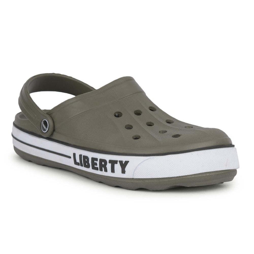 Buy A-HA Olive Green Casual Slip-on Clogs For Men LITEWALK By Liberty