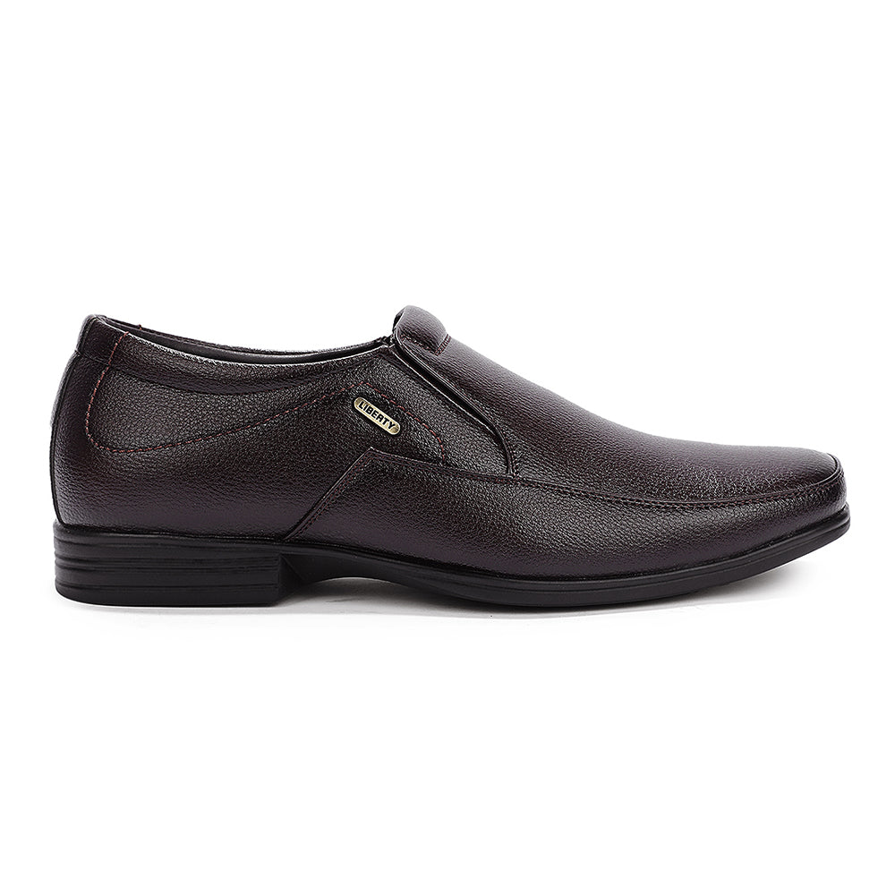 Buy Fortune Brown Formal Non Lacing Moccasins For Men HML-89E