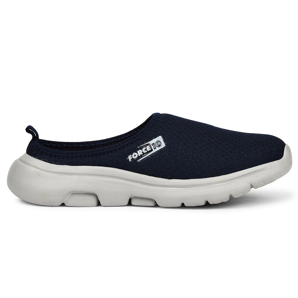 Buy Force 10 Navy Blue Non Lacing Casual Mules For Men