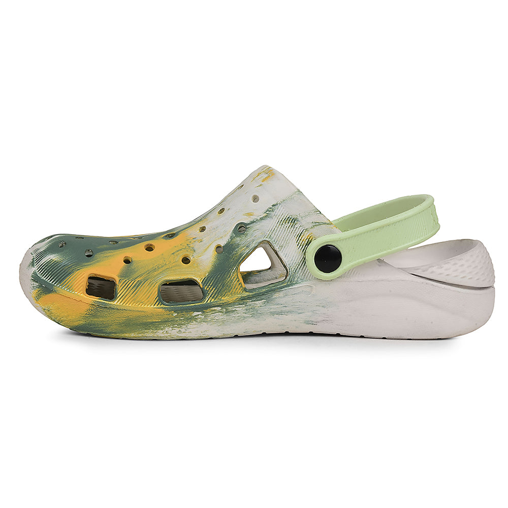Buy A-HA Off White Slingback Clogs For Men