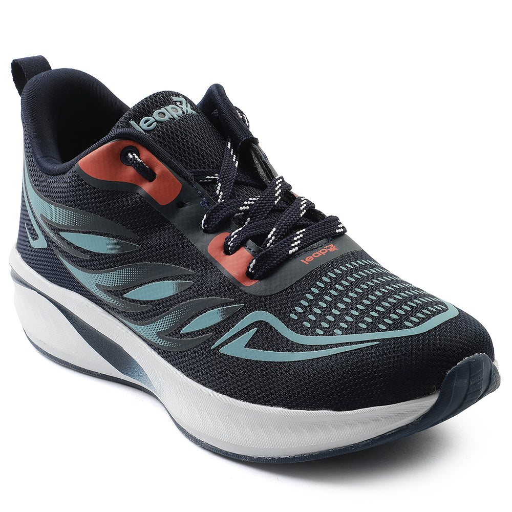 Buy Leap7x Navy Blue Sports Lacing Running Shoes For Men CASIO By Liberty