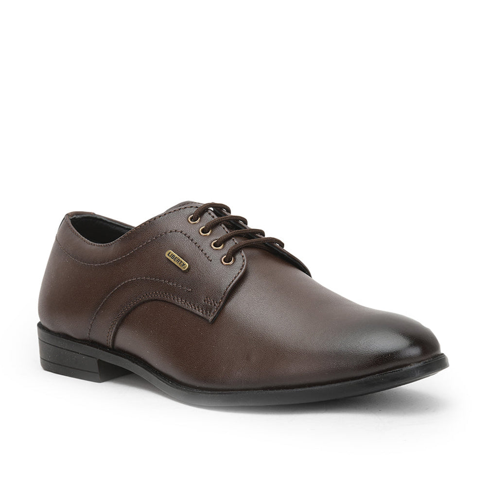 Buy Fortune (Brown) Formal Lace Up Derby Shoes For Men HOL-109 By Liberty