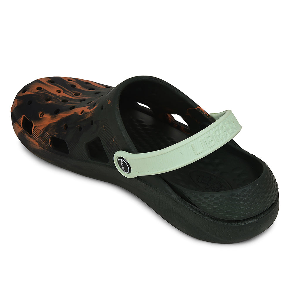 Buy A-HA Olive Green Slingback Clogs For Men
