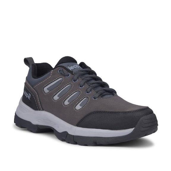 Buy Leap7x Dark Grey Lacing Trekking Shoes For Men COLUMBO-1E