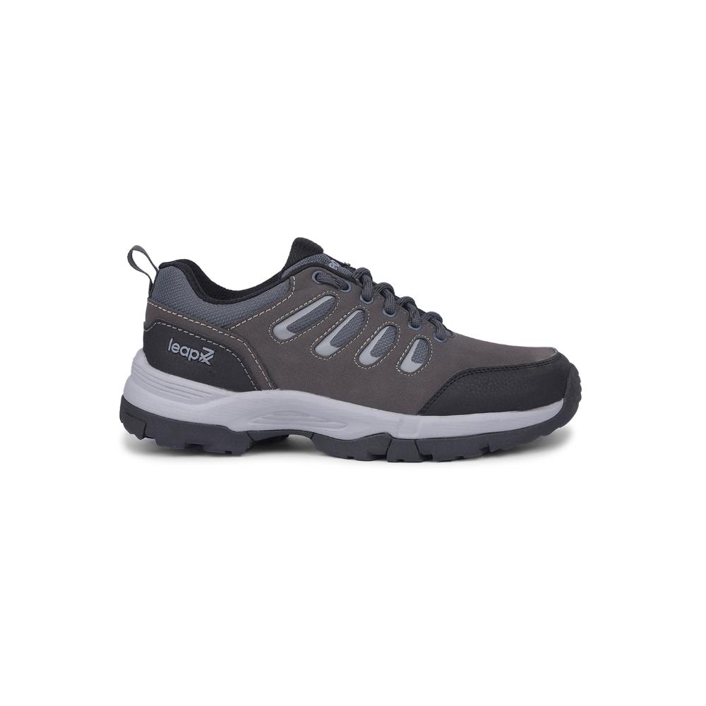Buy Leap7x Dark Grey Lacing Sports Trekking Shoes For Men COLUMBO-1E By ...