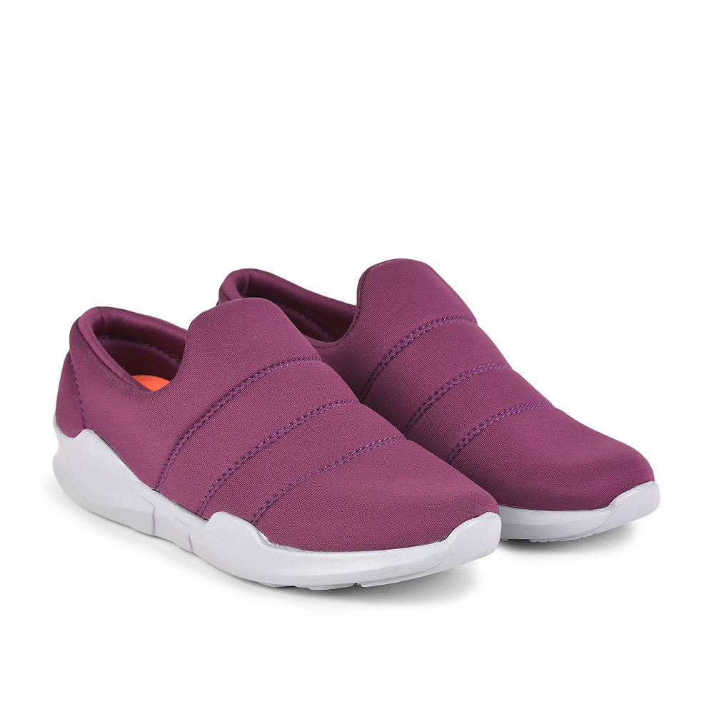 Buy Force 10 Non Lacing Purple Casual Shoes For Women AVILA-26 By Liberty
