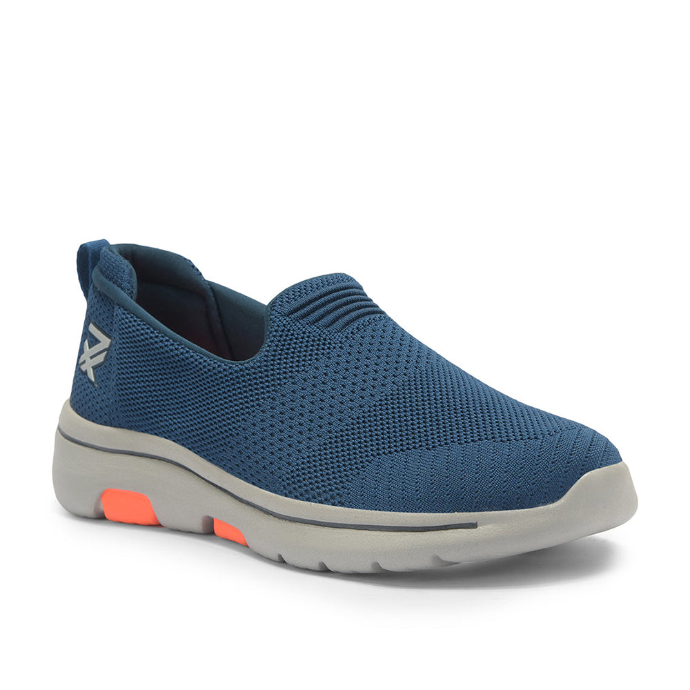 Buy Leap7x Teal Blue Sports Non Lacing Walking Shoes For Men RW-08 By ...