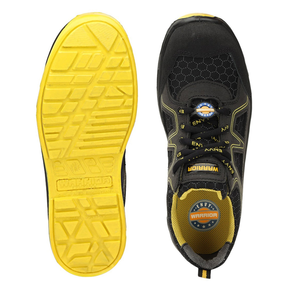 Buy Genuine Leather Toe Yellow Safety Shoes for Men
