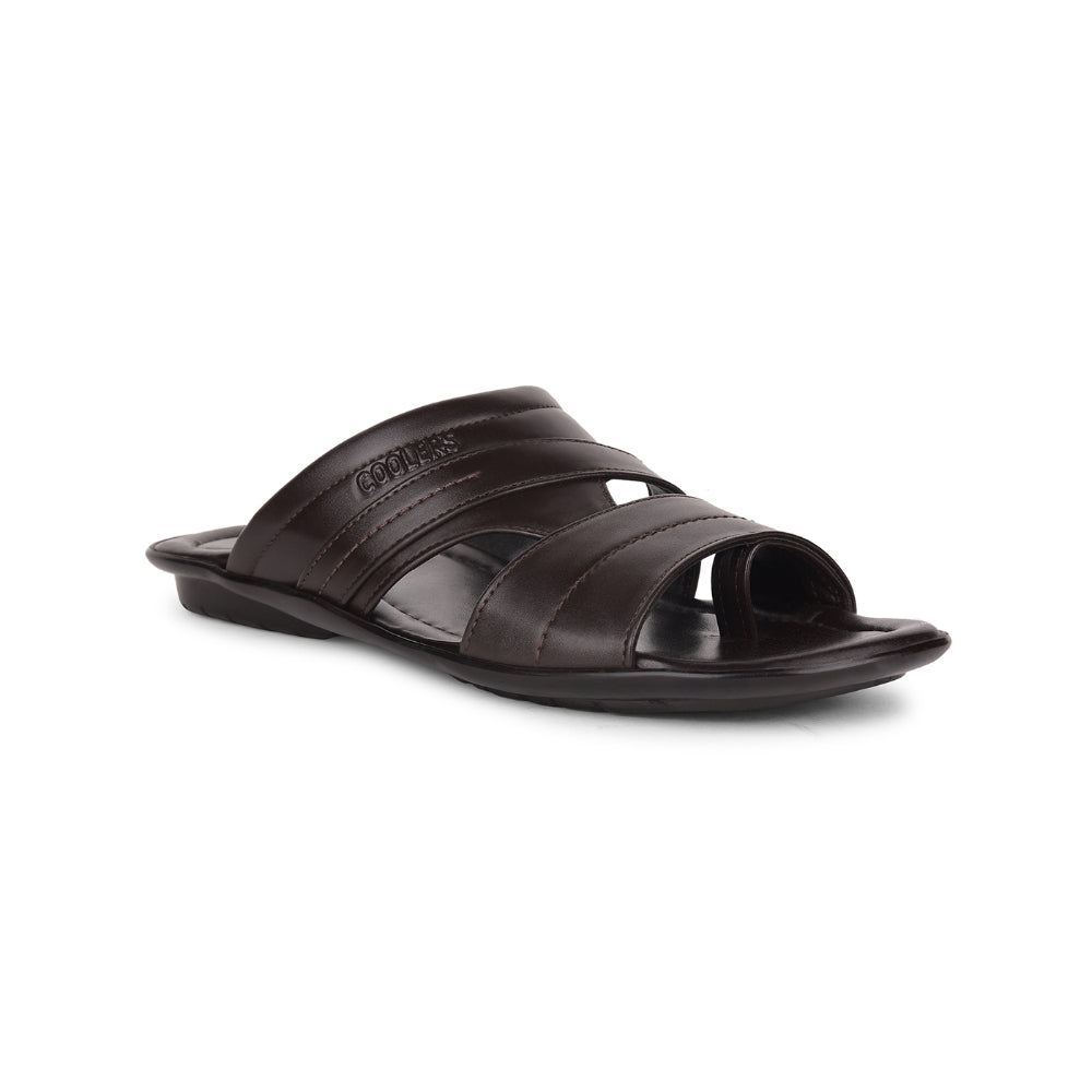Buy Coolers Casual Brown Toe Ring Slippers For Men COOL99-92 By Liberty