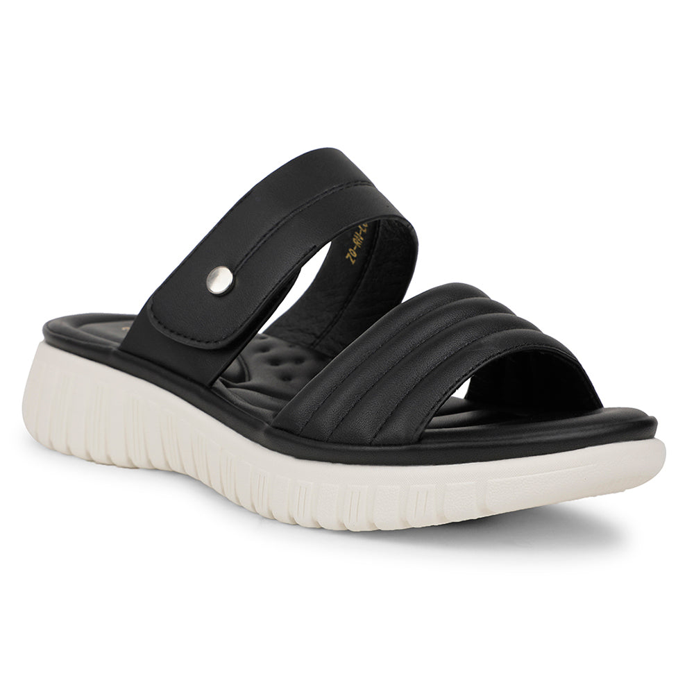 Buy Healers Casual Black Slipper For Women ZQ-RN-L67 By Liberty