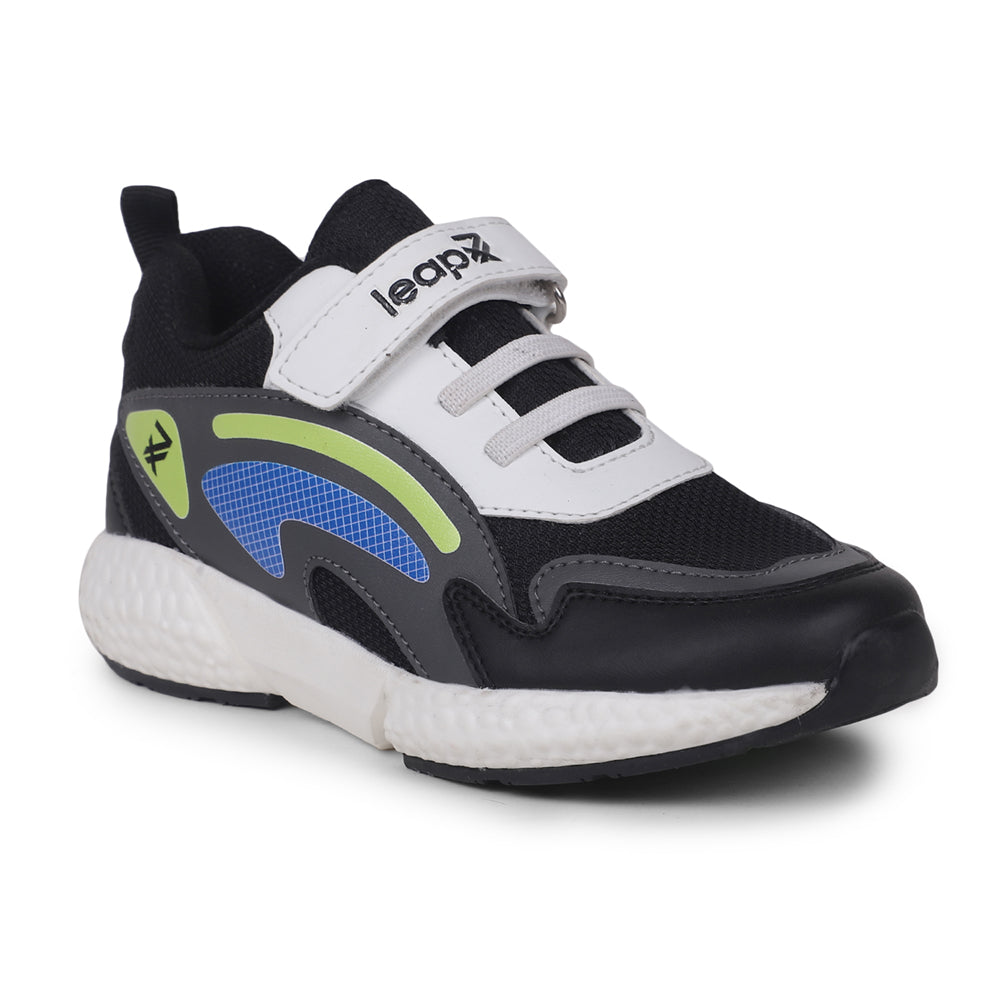 Buy Leap7x Black Sports Non Lacing Shoes For kids CARRY-07V By Liberty