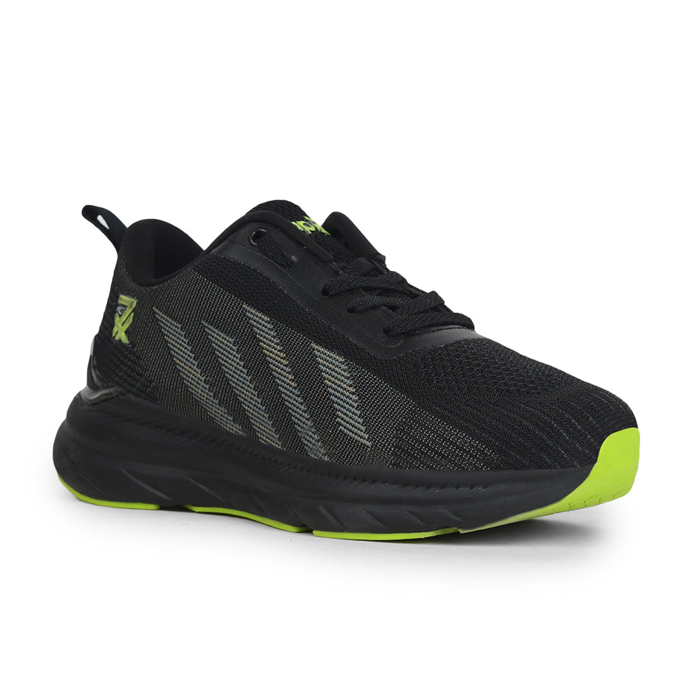 Buy Leap7x Black Lacing Sports Walking Shoes For Kids OUTER-02 By Liberty