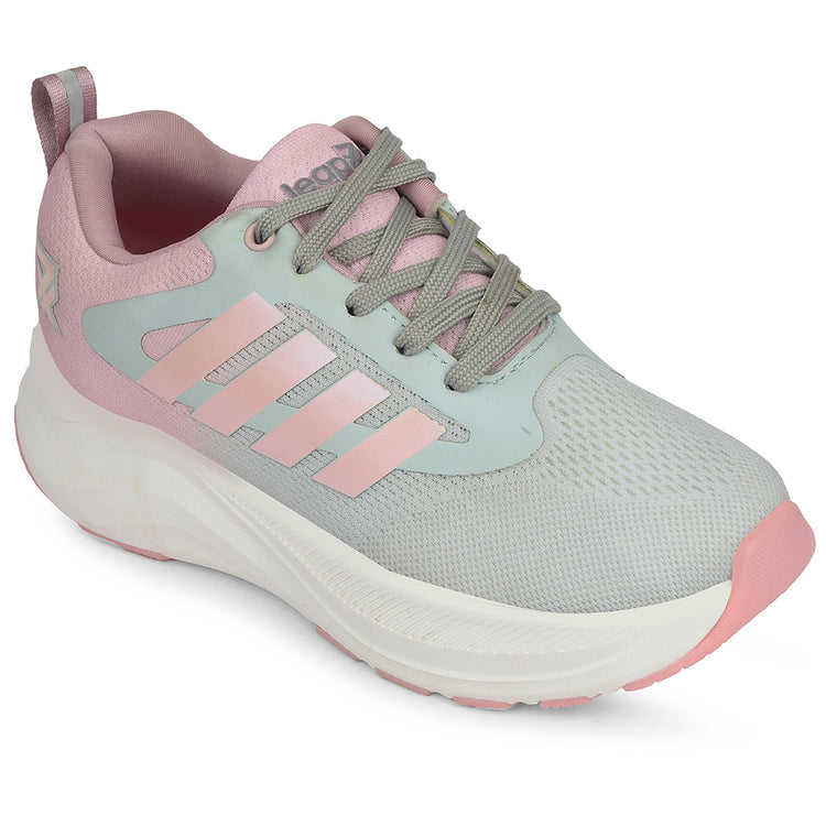 Buy Leap7x Pink Sports Lacing Running Shoes For Women